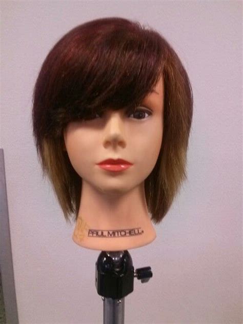 Triangle Haircut With Square Length And Fringe