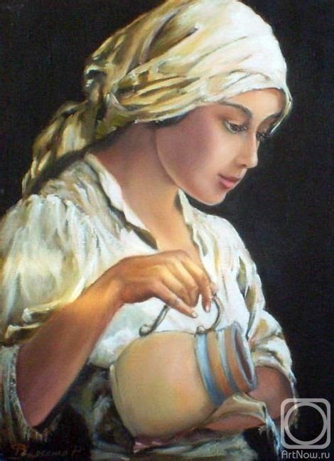 Федосенко Роман Девушка с кувшином Figurativo Pittura Scultura