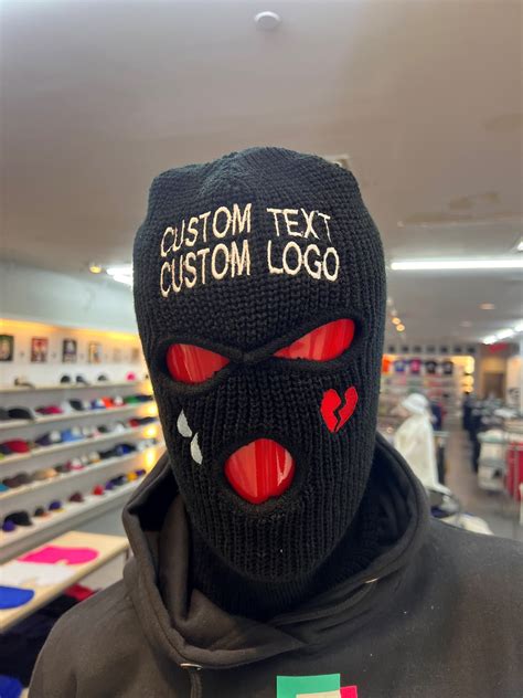 Customize Ski Mask Personalize Your 3 Hole Ski Face Mask With Text