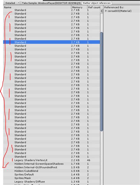 Unity Built In Shader造成的运行时内存暴涨 Tiancaikg 博客园