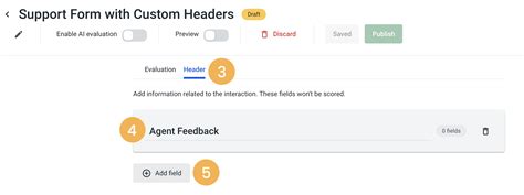 Adding A Form Custom Header Knowledge Base