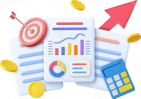 3d Calculator Bar Chart Shooting Target 38941965 Png