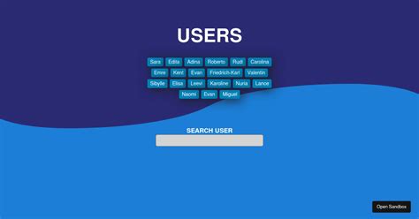 Search Tsx Fuse Js Codesandbox
