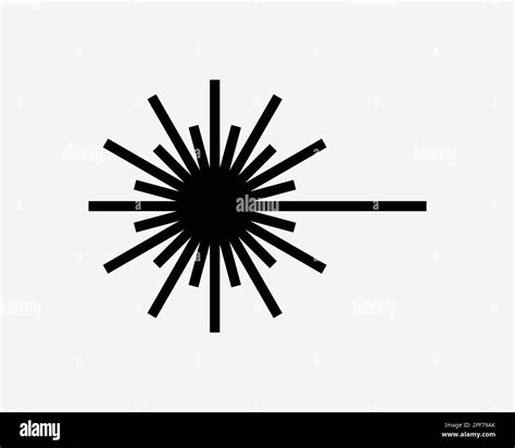 Laser Beam Symbol Lazer Radiation Light Optical Danger Caution Icon