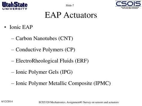 Ppt Ece5320 Mechatronics Assignment01 Literature Survey On Sensors