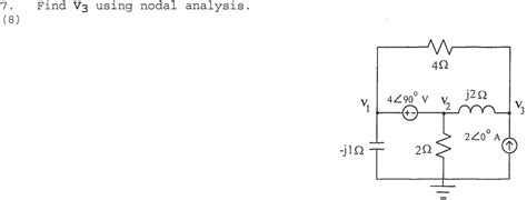 Solved 6 Find Vx Using Mesh Analysis 8 4Ω 4ao 05 X 2Ωs