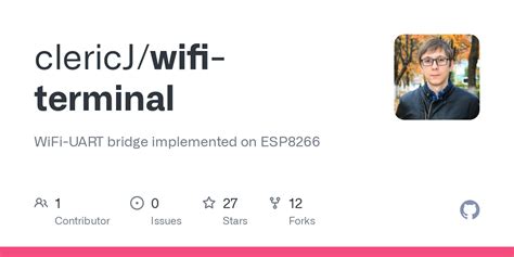github clericj wifi terminal wifi uart bridge implemented on esp8266
