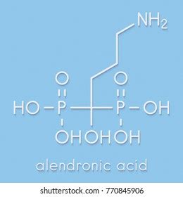 Alendronic Acid Alendronate Bisphosphonate Class Osteoporosis Stock