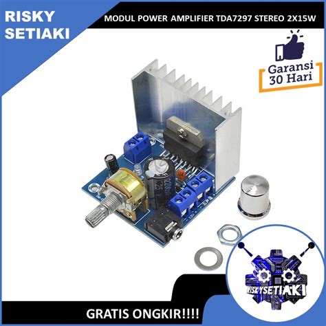Jual MODUL POWER AMPLIFIER TDA7297 STEREO 2X15W DIGITAL AUDIO HIFI Shopee Indonesia
