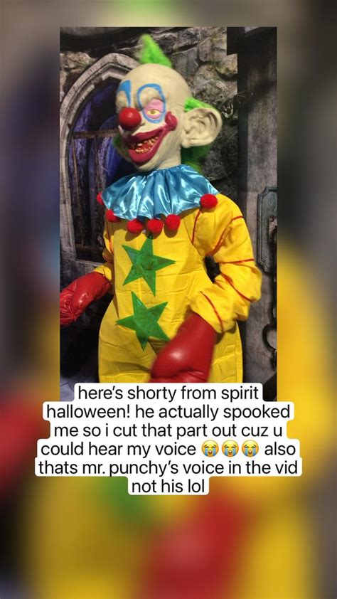 Heres Shorty From Spirit Halloween He Actually Spooked Me So I Cut That Part Out Cuz U Could Hear