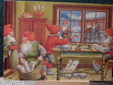 Se produkter som liknar Julkort Tomtar LC Lars Carlsson på Tradera 623452297