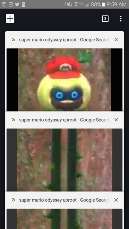 Super Mario Odyssey Uproot Stacked Safari Tabs Know Your Meme