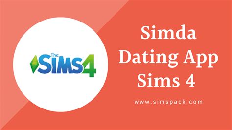 Simda Dating App Sims 4 2024