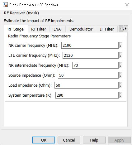 Modeling And Testing An NR RF Receiver With LTE Interference MATLAB Simulink