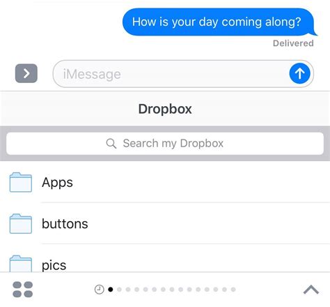 Dropbox For Ios 10 Gets Imessage Support Widget And Other Updates