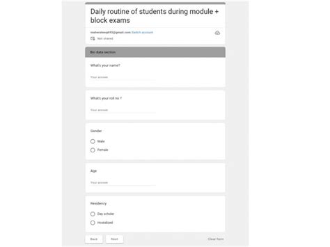 A Google Form For Online Research Upwork