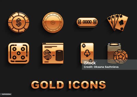 클럽 기호 게임 주사위 포커 테이블 및 룰렛 휠 아이콘과 함께 달러 더미 카드 놀이 카지노에 온라인 카지노 칩 교환을 설정합니다 벡터 0명에 대한 스톡 벡터 아트 및 기타