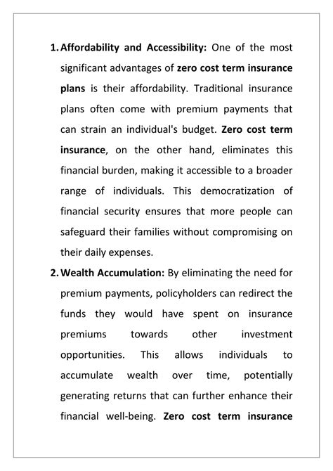 Ppt The Benefits Of Zero Cost Term Insurance Plans Powerpoint