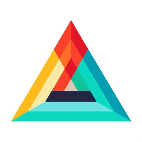 Prisminspired Triangular Shapes Modern Tech Look Design Premium Ai
