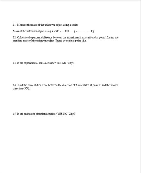 name class section force table lab report table 1
