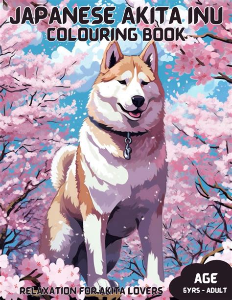 Japanese Akita Inu Coloring Book Awesome Japanese Akita Inu Coloring