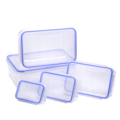 POJEMNIKI NA ŻYWNOŚĆ PLASTIKOWE PUDEŁKA ZESTAW 5 szt KAMILLE KM20003