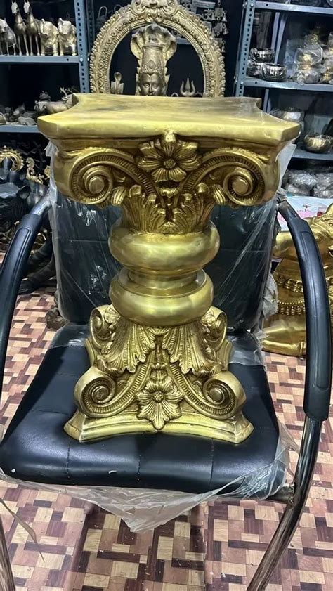 Brass Golden Decorative Statue For Interior Decor Size 20 Inch At