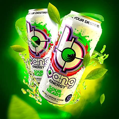 Bang Energy Sour Heads Sugar Free Energy Drink 16 Ounce Pack Of 12