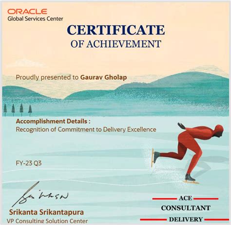 Gaurav Gholap On Linkedin Oracle Aceconsultant Recognitionawards Deliveryexcellence