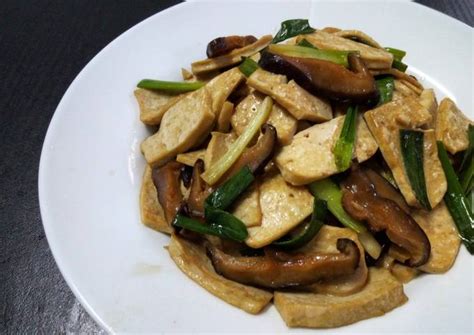 蔥燒豆干香菇 食譜與作法 By 人間美味 菜媽媽蔬食 Cookpad