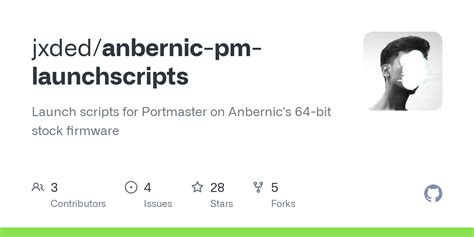 Github Jxded Anbernic Pm Launchscripts Launch Scripts For Portmaster