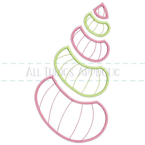 Spiral Shell Zig Zag Allthingsapplique