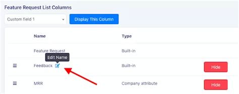 Customizing Feature Request List Columns In Savio