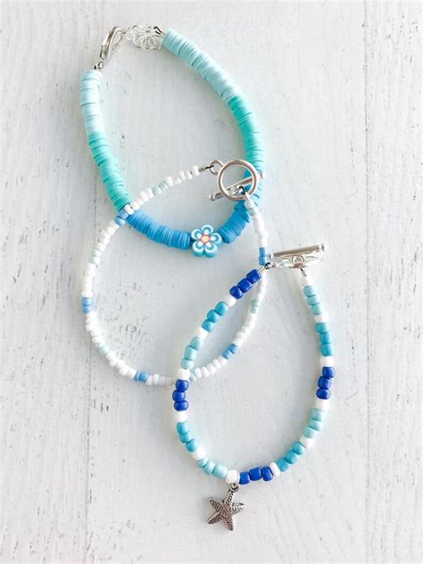 Beach Themed Bracelet Set Etsy