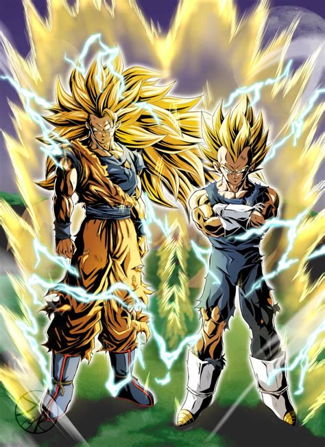 Son Goku And Vegeta Dragon Ball And 2 More Drawn By Toshi Chan Danbooru