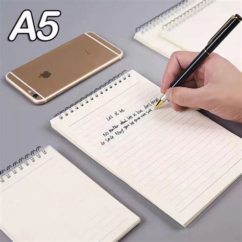 Spiral Notebook Coil Notebook A5 B5 Grid Blank Line Dot Loose Leaf Coil
