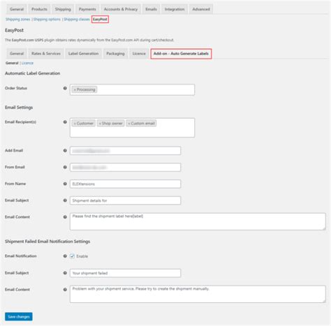 How To Auto Generate And Email Easypost Labels With Elex Easypost Auto