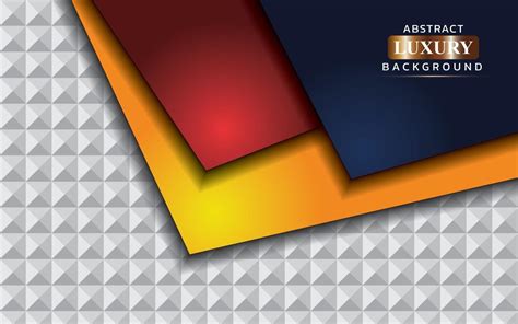 Abstract Red Blue Yellow Background With Triangle Pattern 3194708