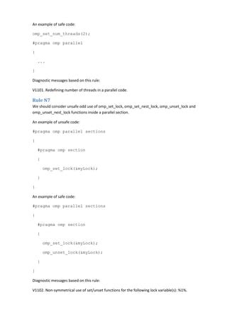 Openmp And Static Code Analysis Pdf