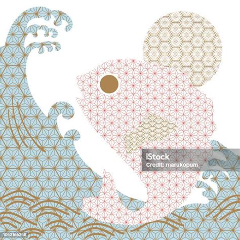 일본 패턴 벡터와 잉어 물고기입니다 일본 배경 템플릿입니다 0명에 대한 스톡 벡터 아트 및 기타 이미지 0명 금 금속 낚시 Istock