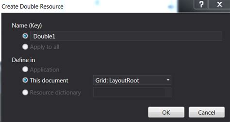 Wpf Visual Studio Create Resource Stack Overflow