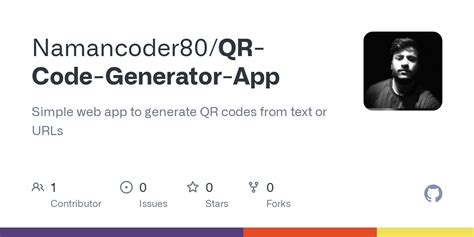 GitHub Namancoder80 QR Code Generator App Simple Web App To Generate