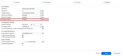 Enabling Backup Encryption
