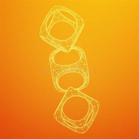 Blockchain Cube Chain Stock Vector Illustration Of Code 187057909