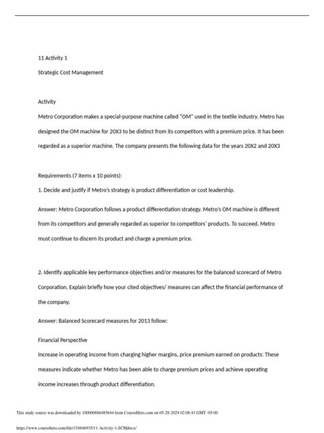 11activity1scmdocx Pdf Revenue Income