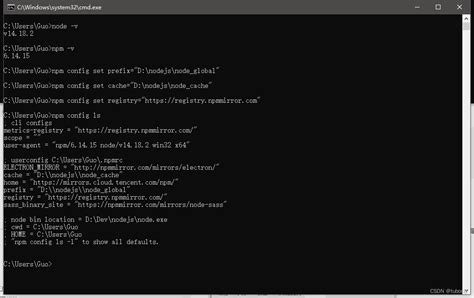 nodejs环境配置（解压包）安装教程 node解压版安装 csdn博客