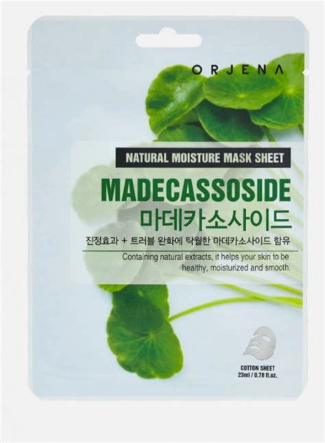 Тканевая маска для лица Orjena natural moisture madecassoside | отзывы