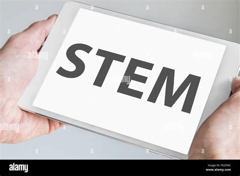 Stem Science Technology Engineering Math Concept With Text Being