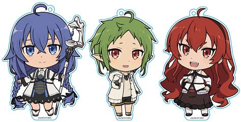 Keychain Illustration Of Roxy Sylphiette And Eris Rmushokutensei