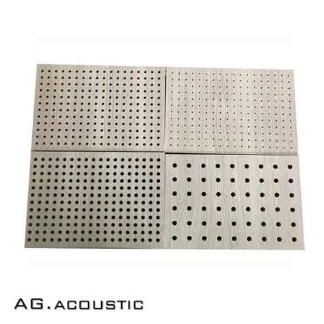 Ag Acoustic Acoustical Material Wood Timber Perforated Acoustic Wall